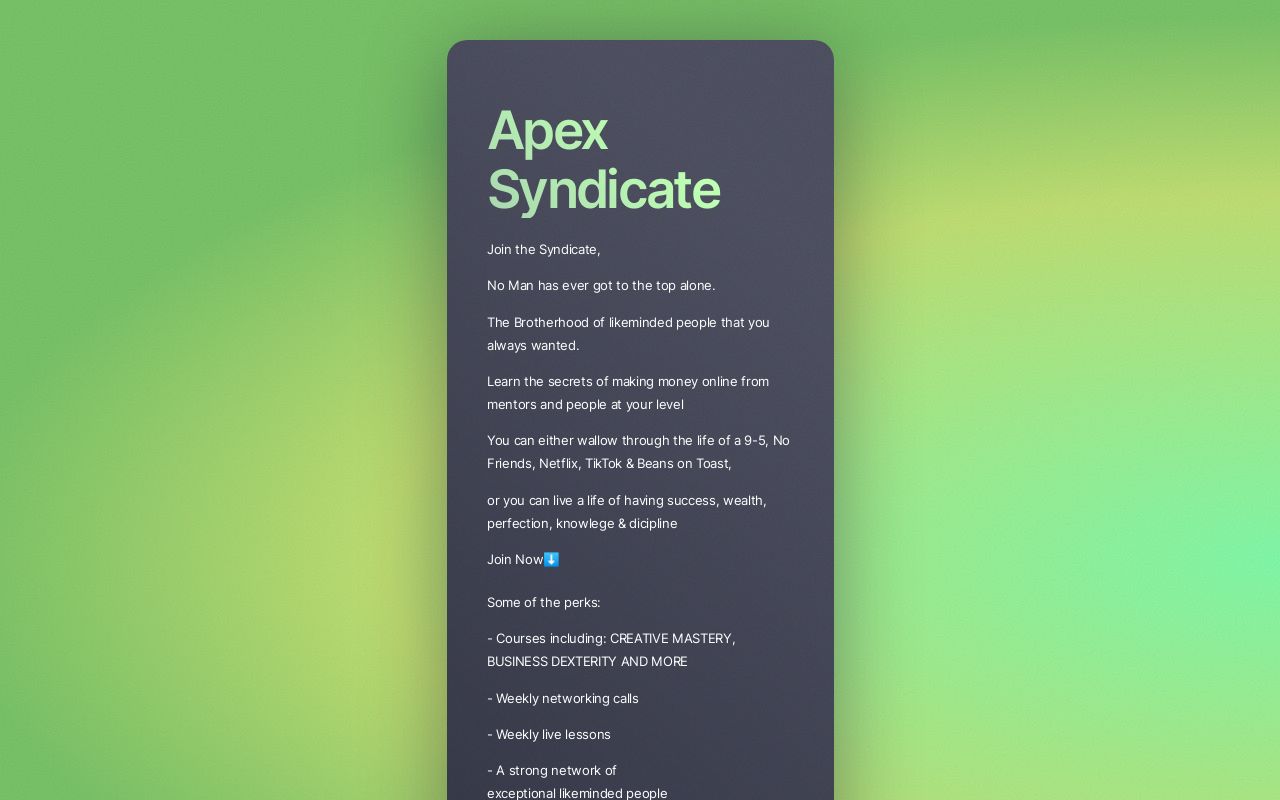Apex Syndicate